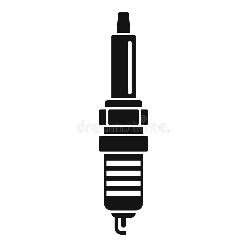 Car Spark Plug Icon, Simple Style Stock Vector - Illustration of simple ...
