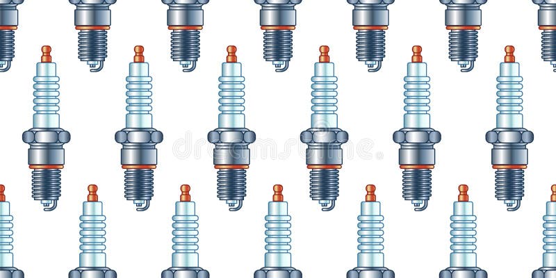 Spark plug pattern stock vector. Illustration of transportation - 259666840
