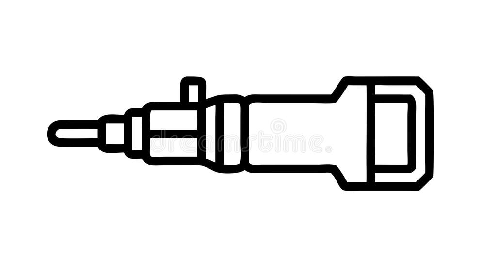 Spark Plug or Sensor with Thread Outline Icon, Auto Part, Vector Design ...