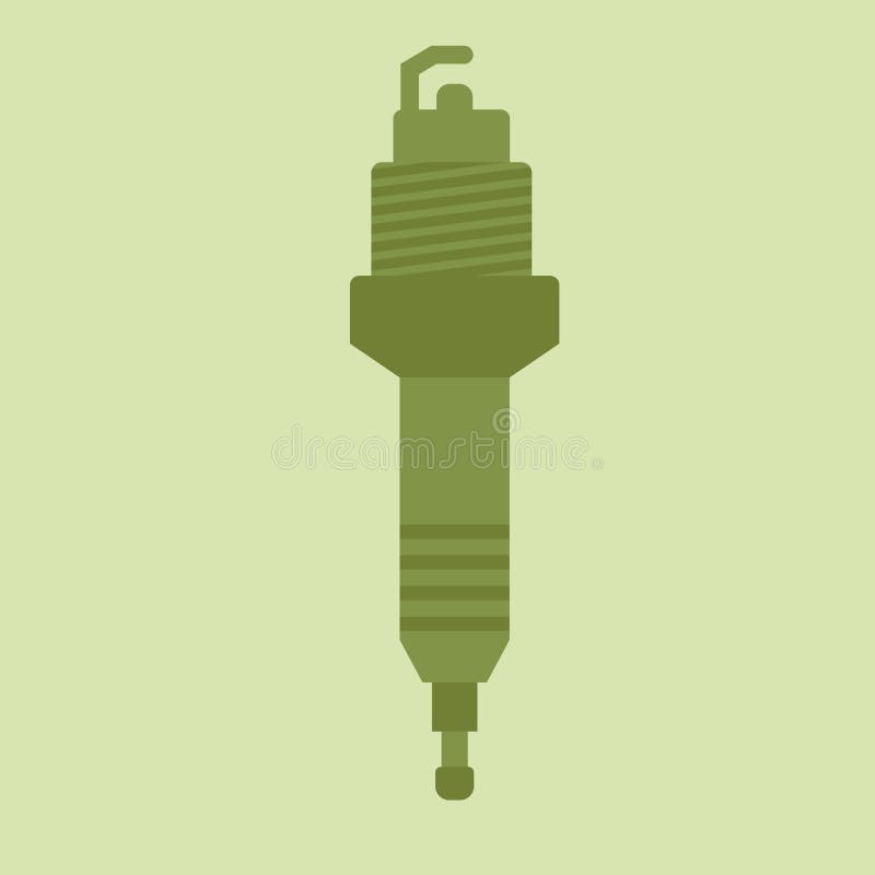 Spark Plug. Vector Illustration Decorative Design Stock Vector ...