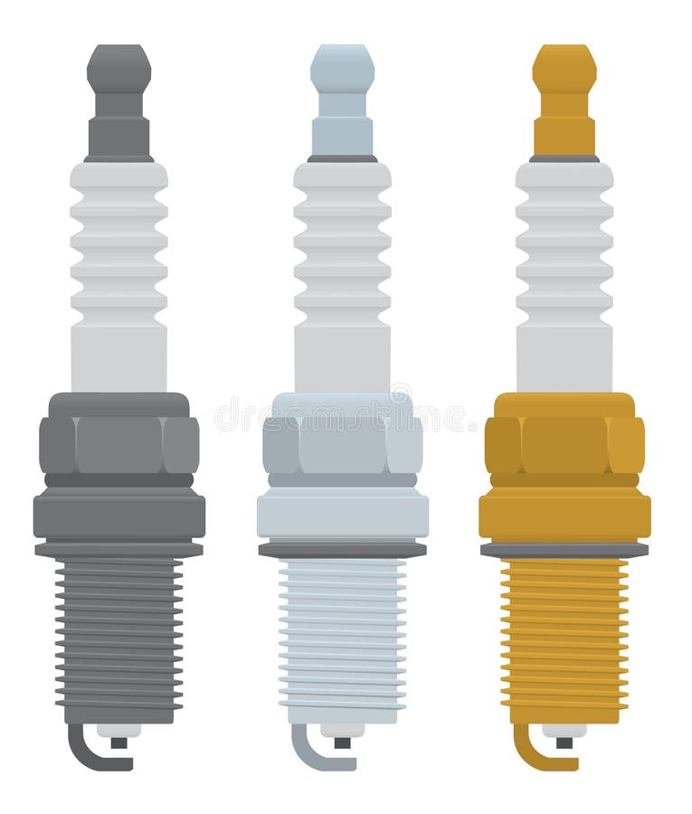 Infographics with Spark Plugs for Presentations and Brochures. Stock ...