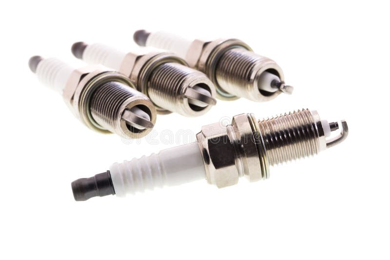 Two Spark Plugs stock image. Image of gadget, device, commercial - 2671