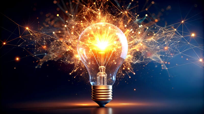 The Spark of by AI Igniting Creative Innovation in the Workplace Stock ...