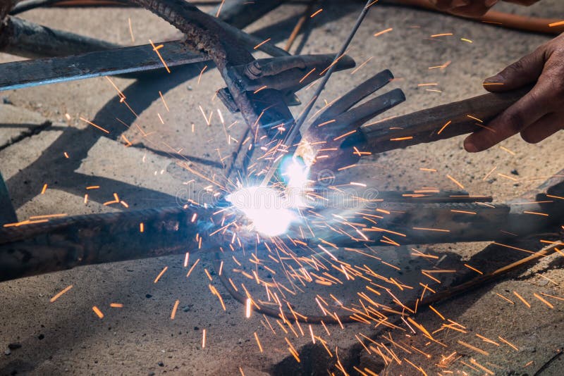 The Spark stock photo. Image of work, helmet, flash, industrial - 59830206