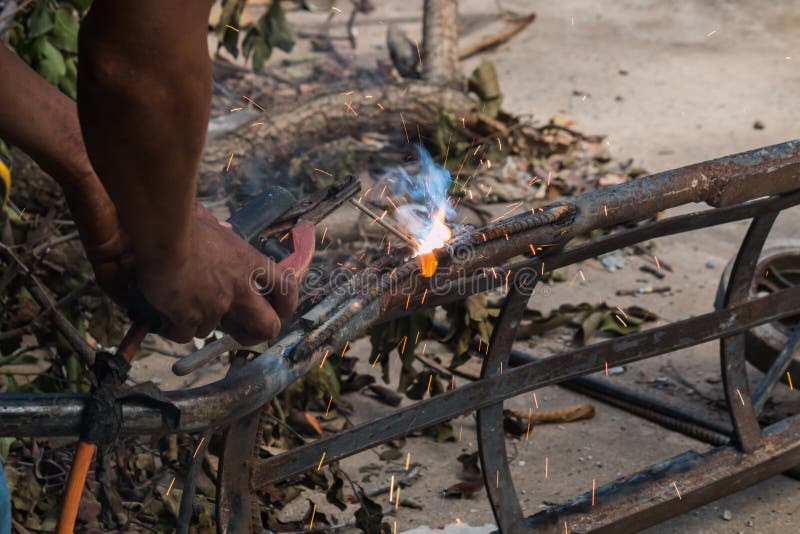 The Spark stock image. Image of iron, electricity, industry - 59837371