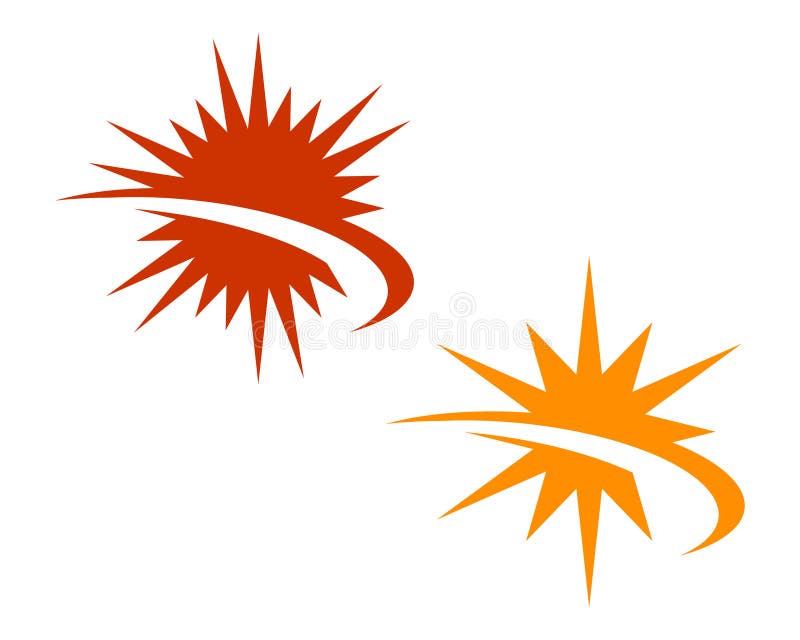 Spark Swoosh Logo Icon Template Stock Vector - Illustration of swoosh ...