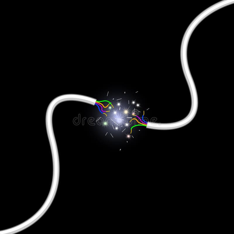 Spark stock vector. Illustration of danger, curve, capacity - 44919044