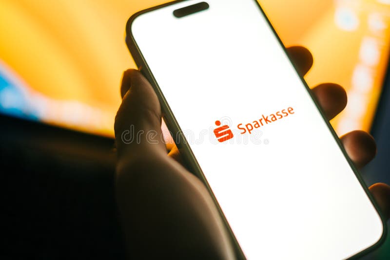 Sparkasse App Logo, Man Using Online Banking Editorial Image - Image of ...