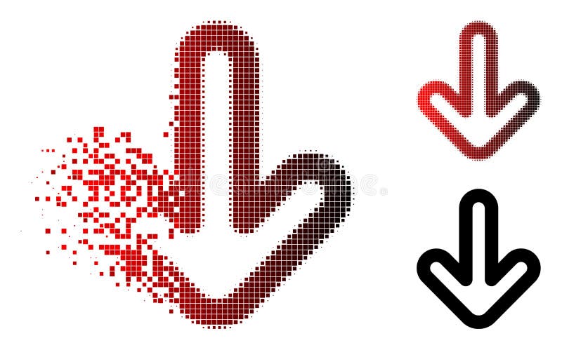 Sparkle Dot Halftone Down Arrow Icon Stock Vector - Illustration of ... Sparkle Dot Halftone Down Arrow Icon Stock Vector - Illustration of ...