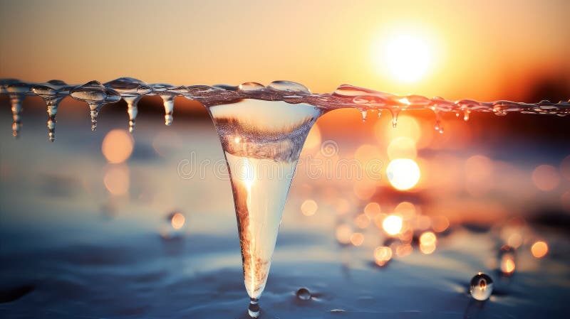 Sparkle drip water stock illustration. Illustration of seasonal - 339925720