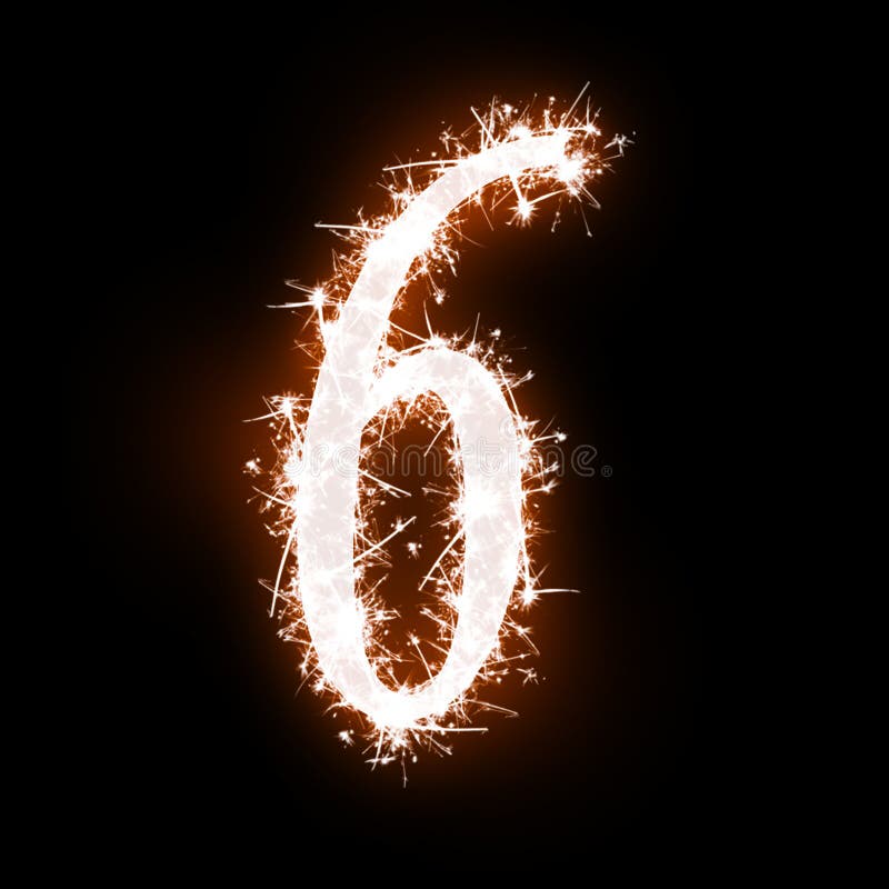 Number Six Fire Stock Illustrations – 497 Number Six Fire Stock ...