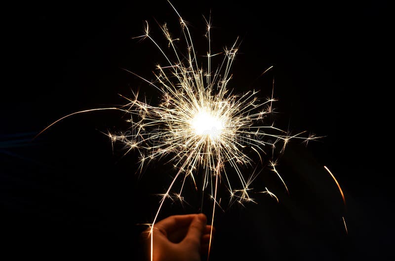 Sparkle Firework Celebration during Holiday Stock Photo - Image of ...