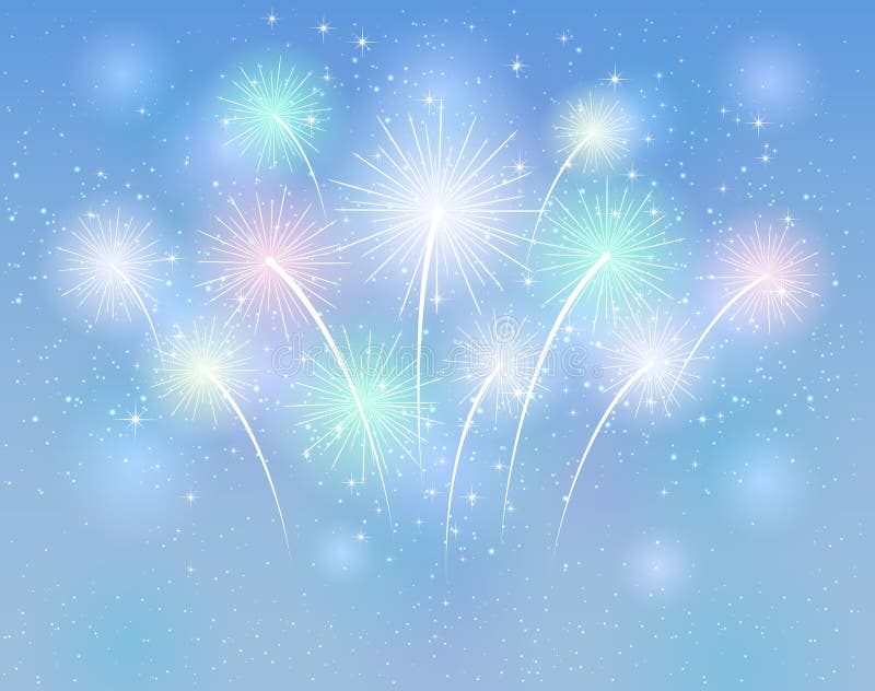 Colorful Fireworks Background Stock Vector - Illustration of colorful ...