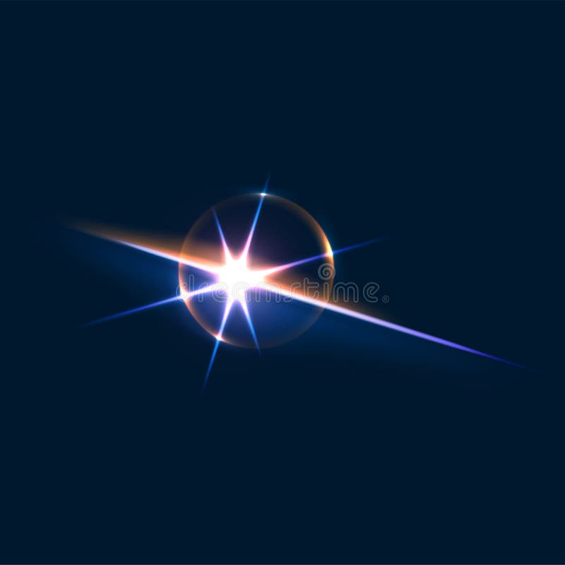 Sparkle Flare and Line Flash Effect, Glow Light Stock Vector ...