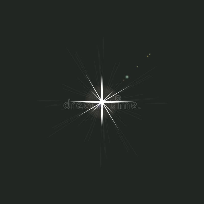 Sparkle Light. Glowing Light Effect for Decoration Stock Vector ...