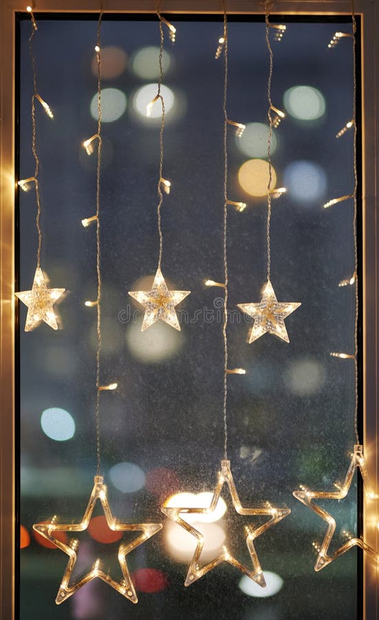 Sparkle Magic Light on Window Stock Photo - Image of backdrop ...