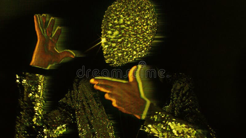 A Characters Head is Shown Split into Separate Stock Footage - Video of ...