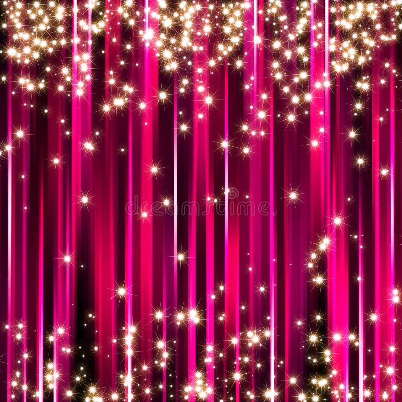 Sparkle Pink Stars Background Stock Illustration - Illustration of ...