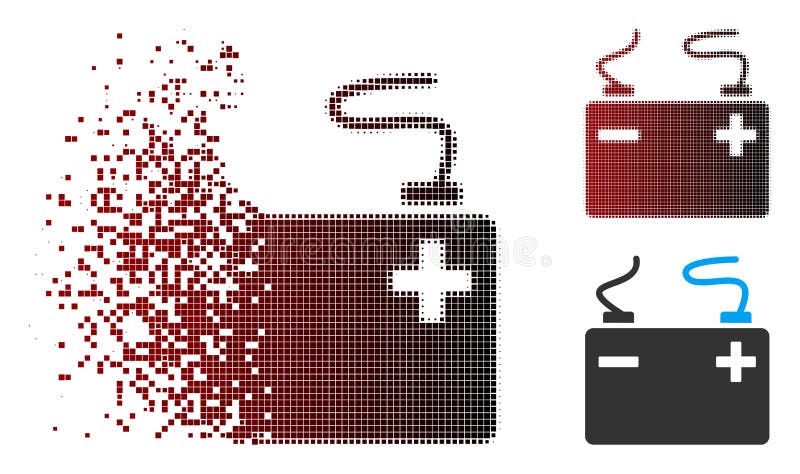 Sparkle Pixel Halftone Accumulator Icon Stock Vector - Illustration of ...