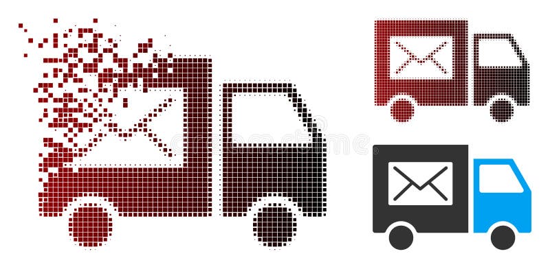 Pixel Halftone Mail Delivery Stock Illustrations – 17 Pixel Halftone ...