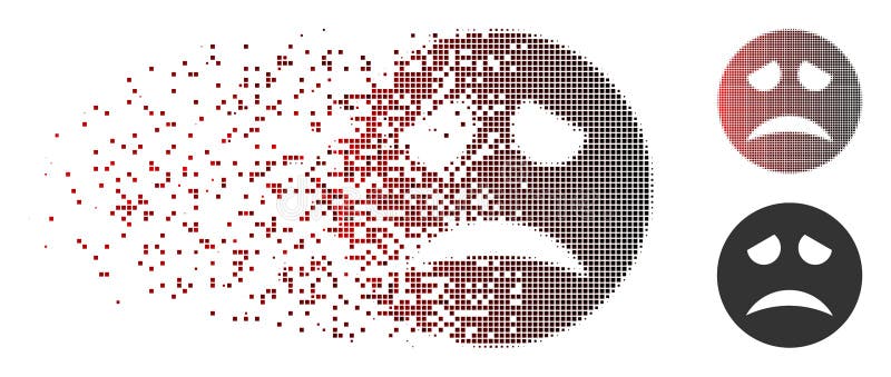 Sparkle Pixel Halftone Sadness Smiley Icon Stock Vector - Illustration ... Sparkle Pixel Halftone Sadness Smiley Icon Stock Vector - Illustration ...