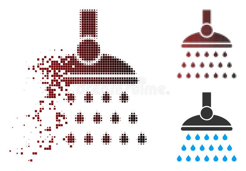 Sparkle Pixel Halftone Shower Icon Stock Vector - Illustration of ... Sparkle Pixel Halftone Shower Icon Stock Vector - Illustration of ...