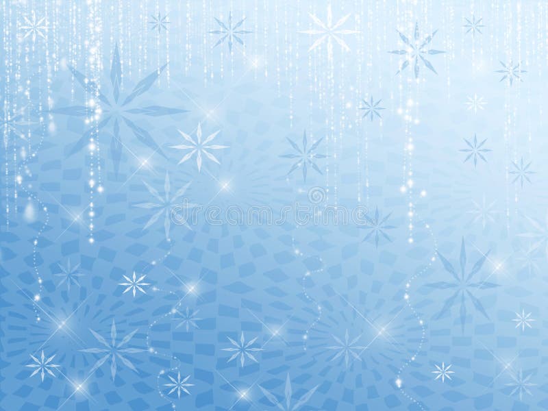 Sparkle Snowflakes Blue Royalty Free Stock Photo - Image: 3531785