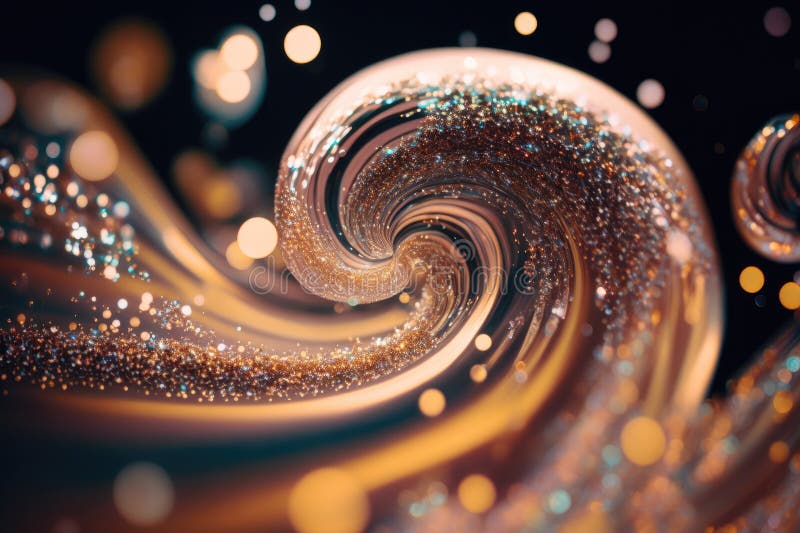 Sparkle Spiral Swirl. Glitter Tornado. Abstract Texture Design ...