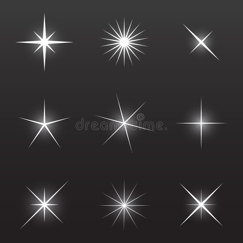 Sparkle Symbols and Illustration Stock Vector - Illustration of sparkle ...