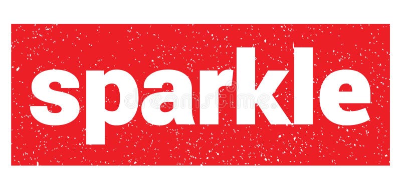 Sparkle Text Written on Red Stamp Sign Stock Illustration ...