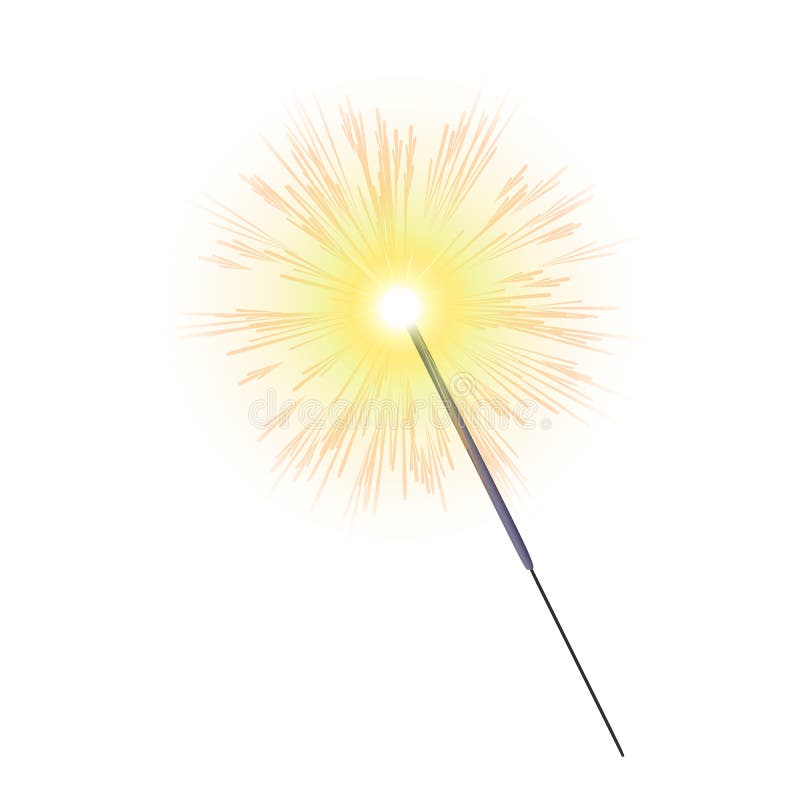 Party Sparkler Icon, Cartoon Style Stock Vector - Illustration of ...