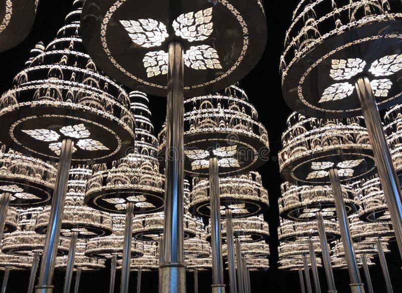 Sparkler Christmas Tree Light on Black Background Stock Photo - Image ...