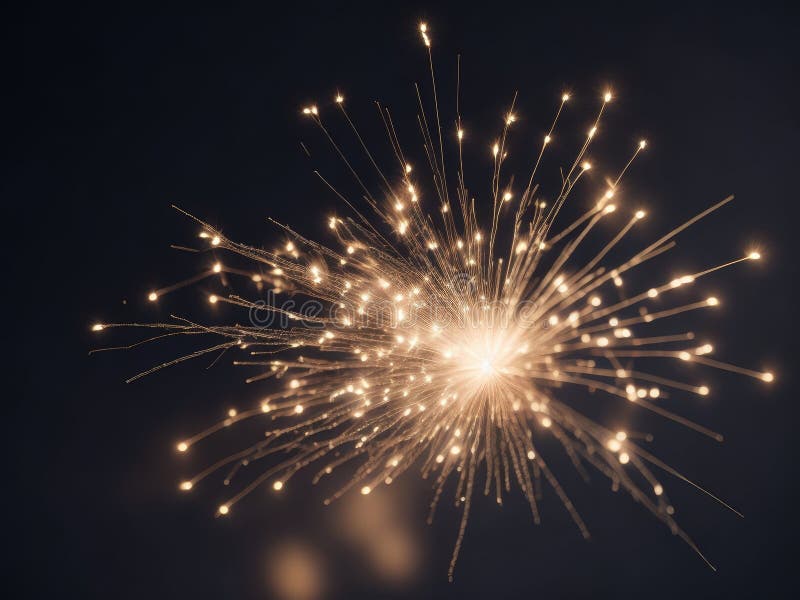 Sparkler Creating Bright Light on a Dark Background. Ai Generative ...