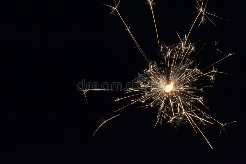 Sparkler in the Dark stock image. Image of cheerful, fire - 26092401