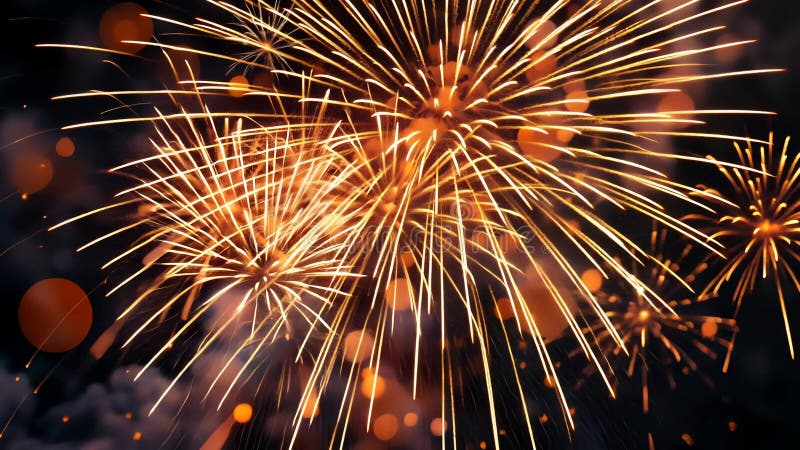 Sparkler Fireworks Night Light Bokeh Background Image Stock Video ...