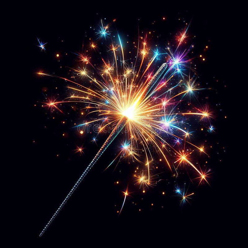 109 Sparkler_ a Handheld Firework that Emits Colored Sparks Ad Stock ...
