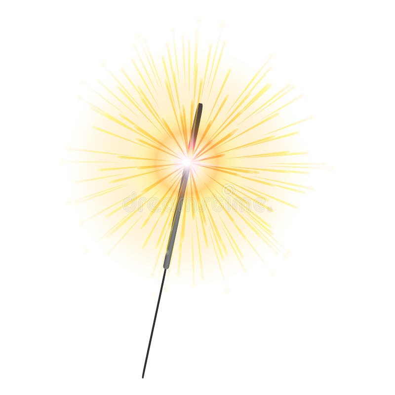 Sparkler Icon, Cartoon Style Stock Vector - Illustration of flash ...