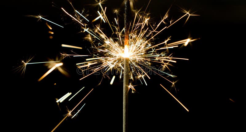 Sparkler sparks light stock photo. Image of background - 51446504