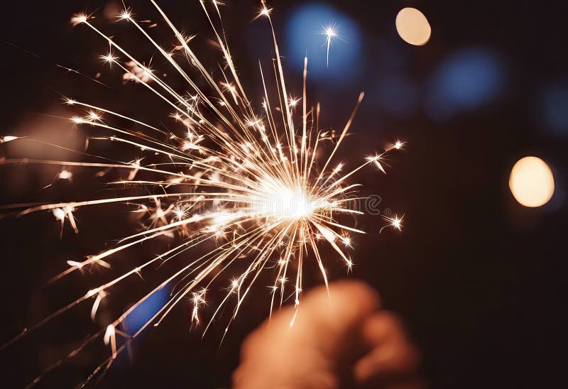 A Sparkler is a Type of Hand-held Firework that Burns Slowly while ...