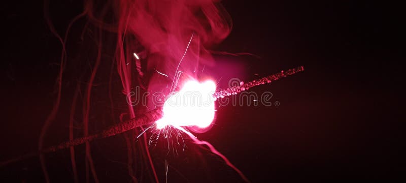 A Sparkler View, it is a Type of Hand-held Firework that Burns Slowly ...