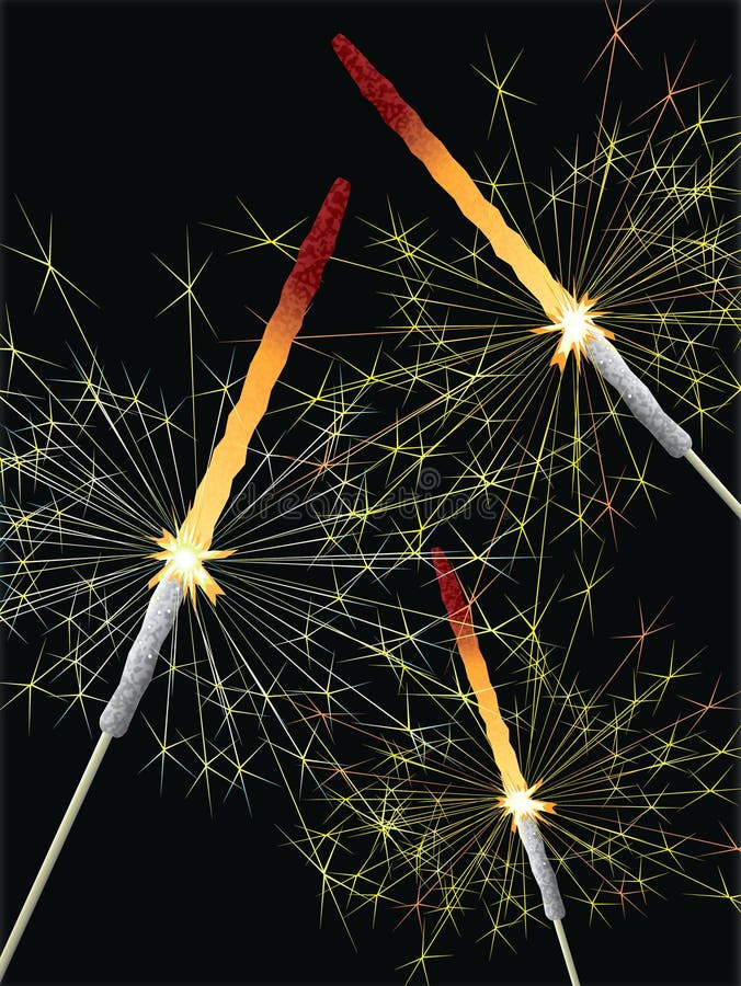 July 4th Firework Banners stock vector. Illustration of font - 14762386