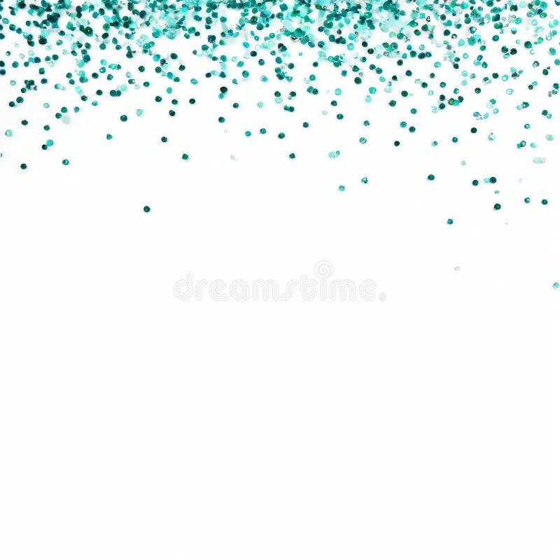 Aqua Glitter on a White Background. Stock Illustration - Illustration ...