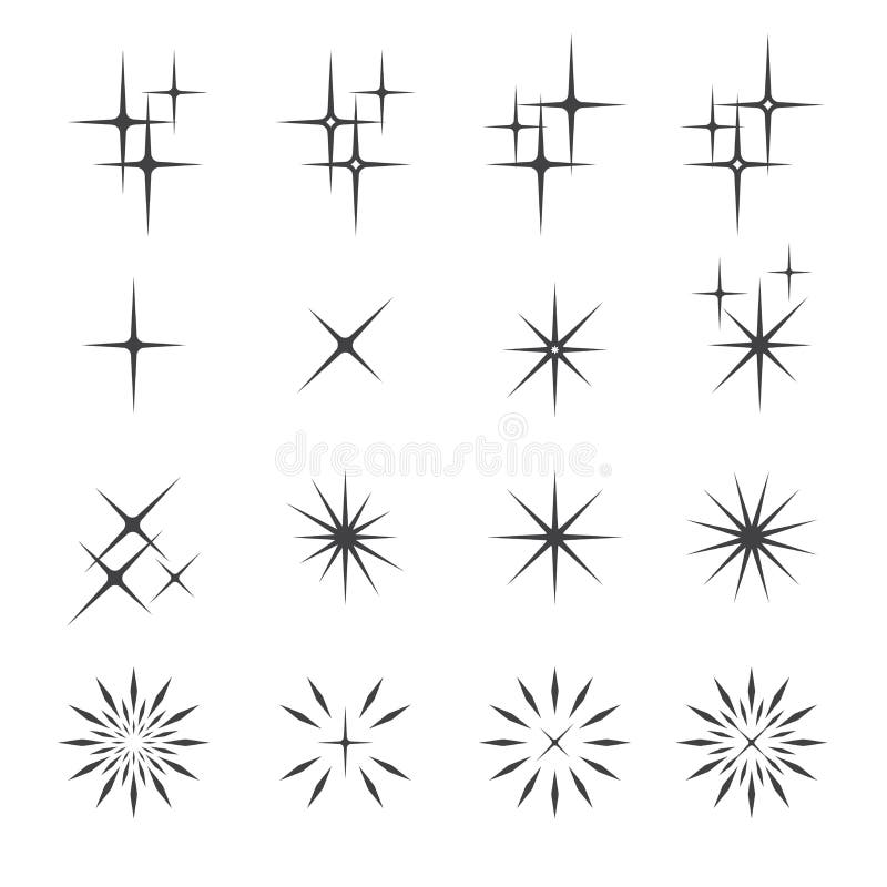 Sparkles icon stock vector. Illustration of magic, fire - 60357971