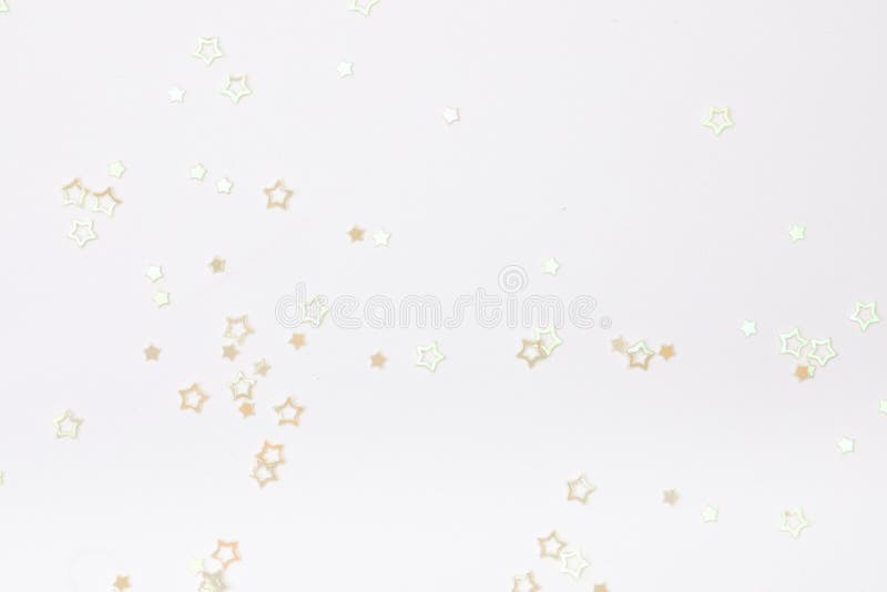 Sparkles Stars on White Background with Text Place - Image Stock Photo ...