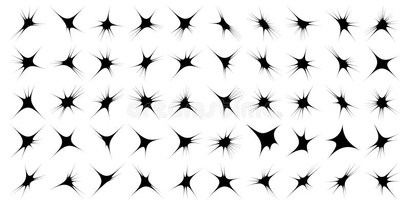 Sparkles V 2 -50_ Set 13 stock vector. Illustration of sketch - 278416350