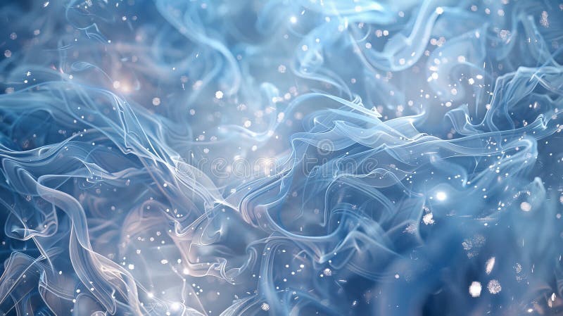 A Sparkling Abstract Background with Elegant Smoke, Utilizing Icy Blues ...