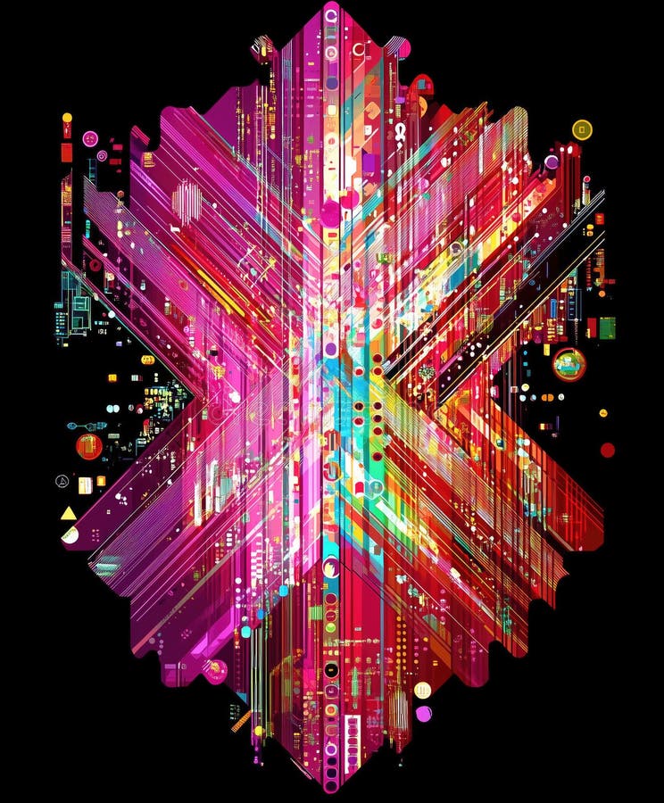 A Sparkling Abstract Image of Data Streams and Connections about the ...