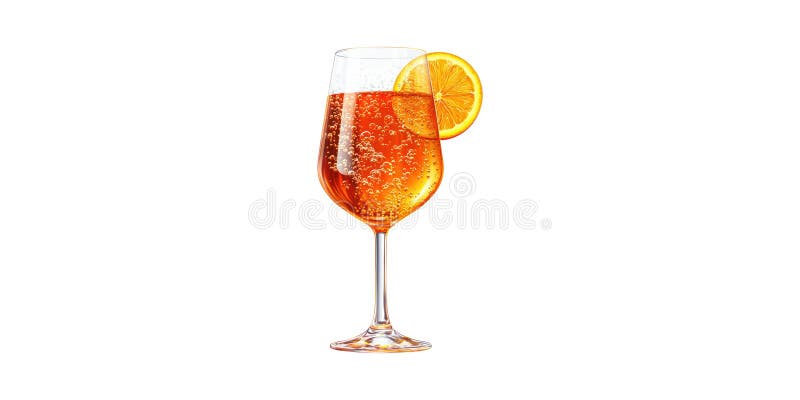 Sparkling Aperol Spritz Cocktail with Orange Slice. Refreshing Summer ...