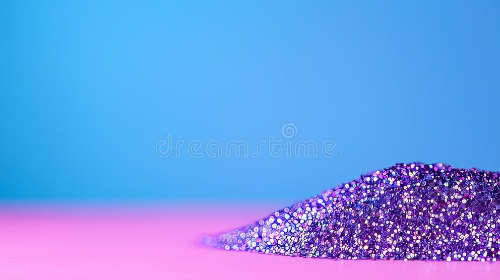 A Sparkling Array of Purple and Blue Glitter Specks. Stock Illustration ...
