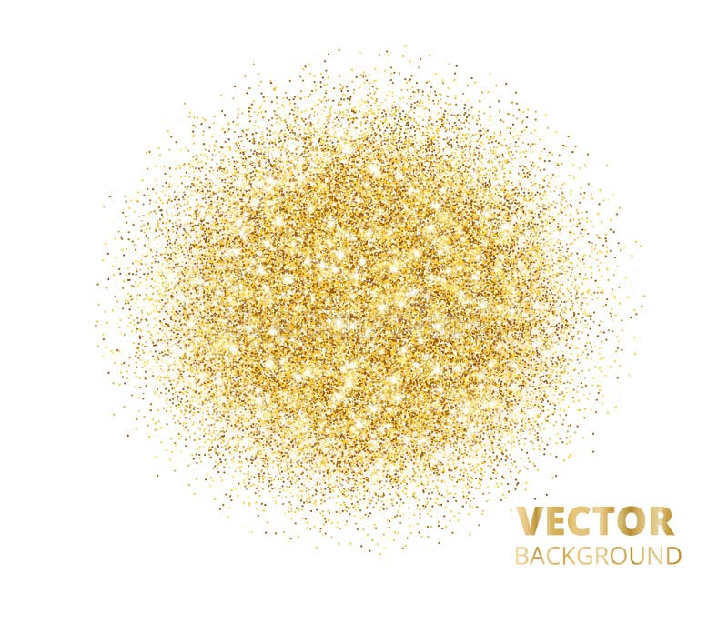 Sparkling Circle, Golden Glitter Explosion. Vector Dust on Transparent ... Sparkling Circle, Golden Glitter Explosion. Vector Dust on Transparent ...